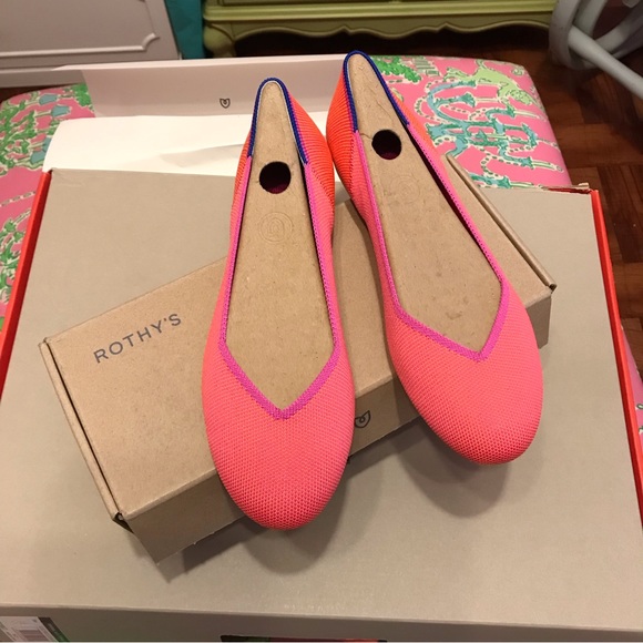Rothy's | Shoes | Rothys Tropical Pink Round Flats 65 | Poshmark